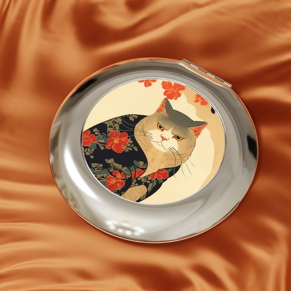 Cat Compact Mirror - Etsy