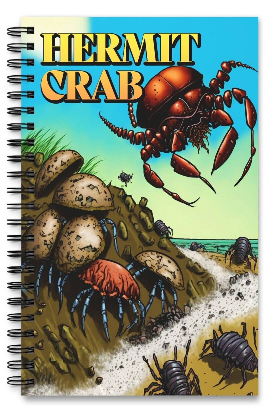 Hermit Crab Graphic Novel Cover Spiral Journal Notebook Sketch Book - Etsy