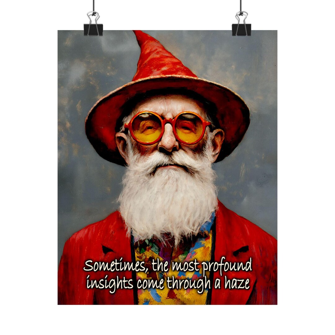 Wizard Logic sometimes the Most Profound Insights Matte Vertical Poster ...
