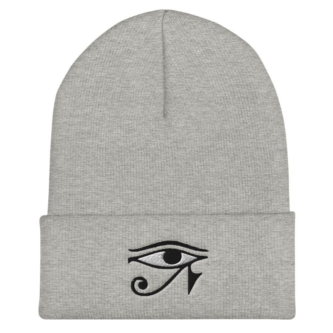 Eye of Horus, Egyptian God of the Sky and Vengeance Cuffed Beanie - Etsy
