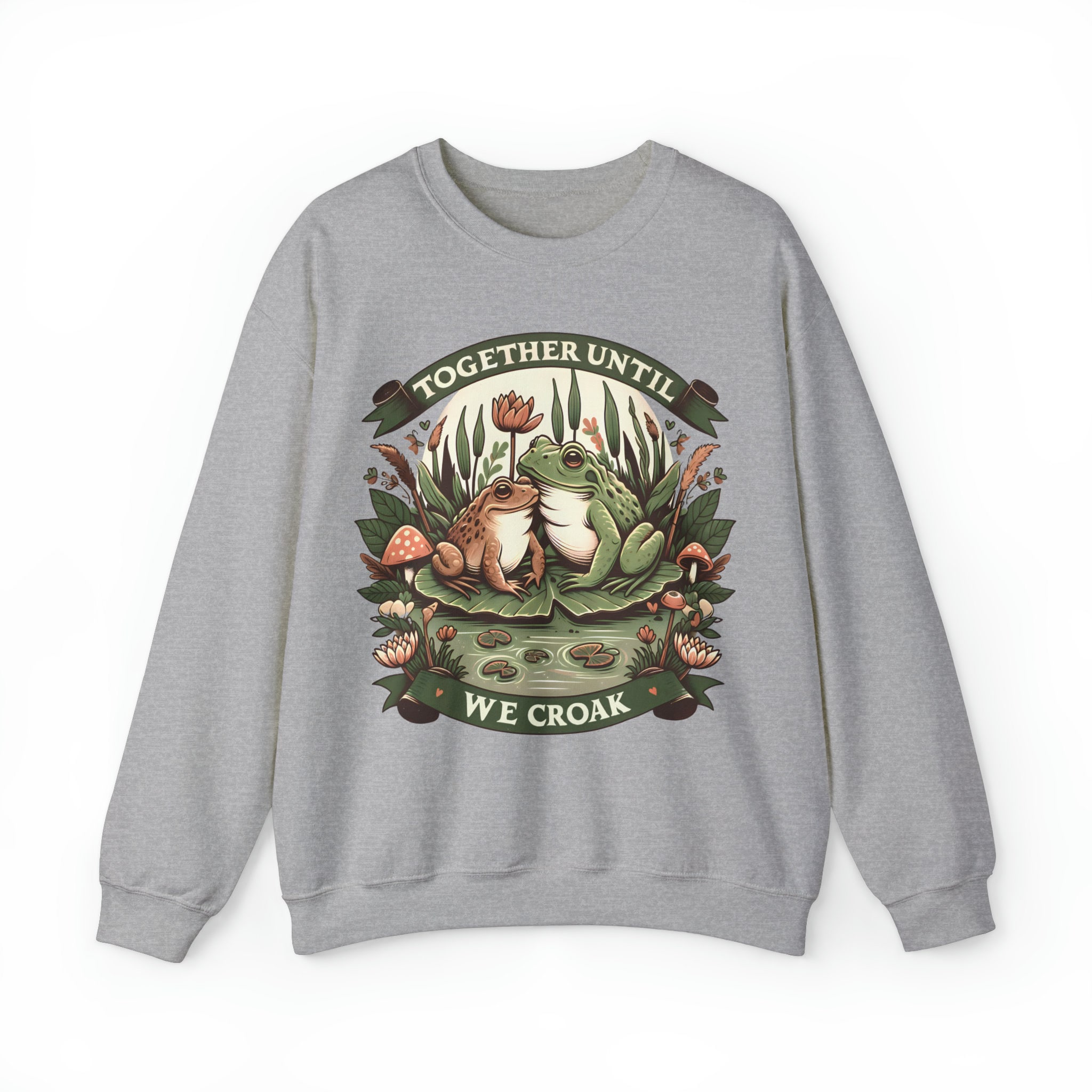 Together Until We Croak Frog & Toad Sweatshirt - Etsy UK