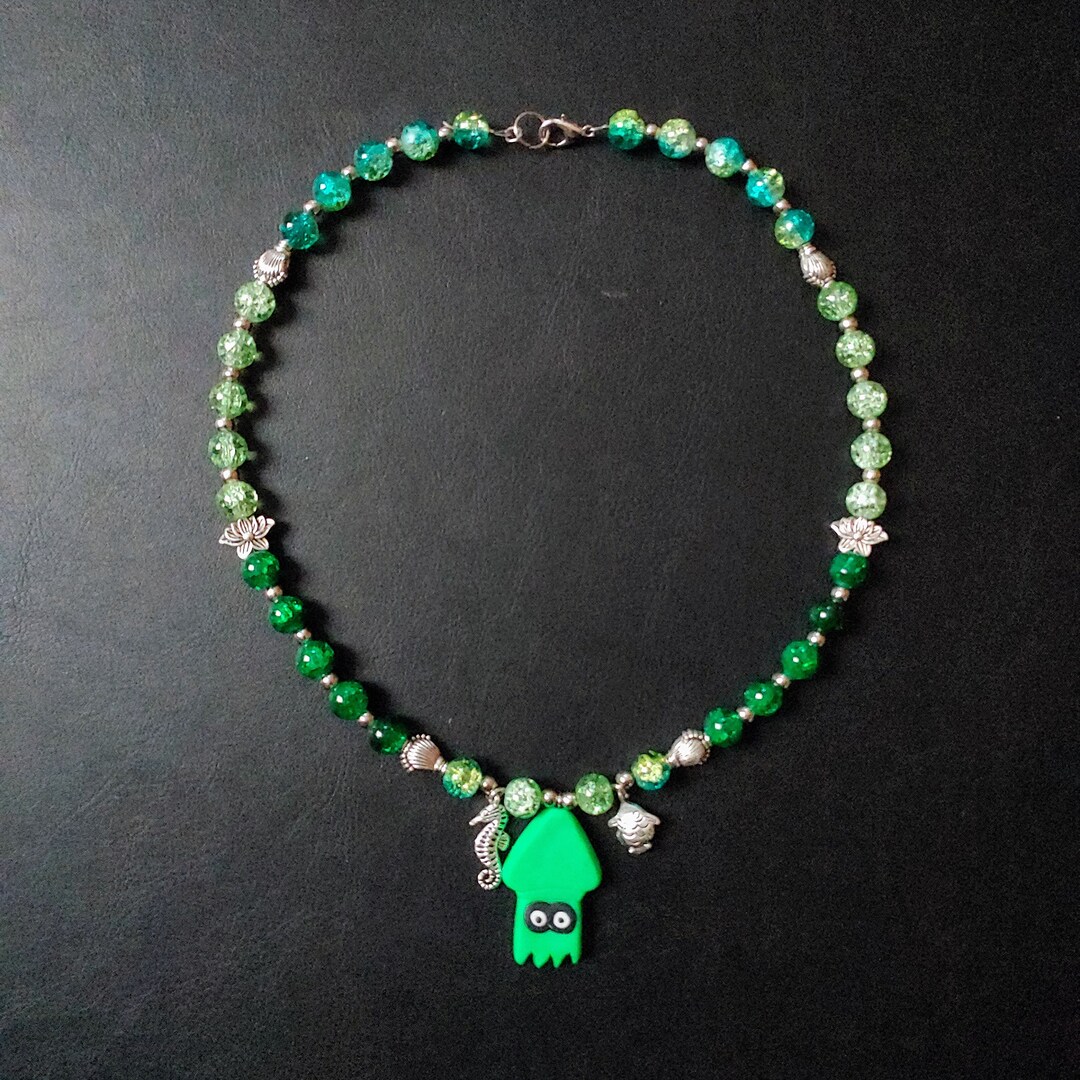 Splatoon Inkling Green Necklace - Etsy