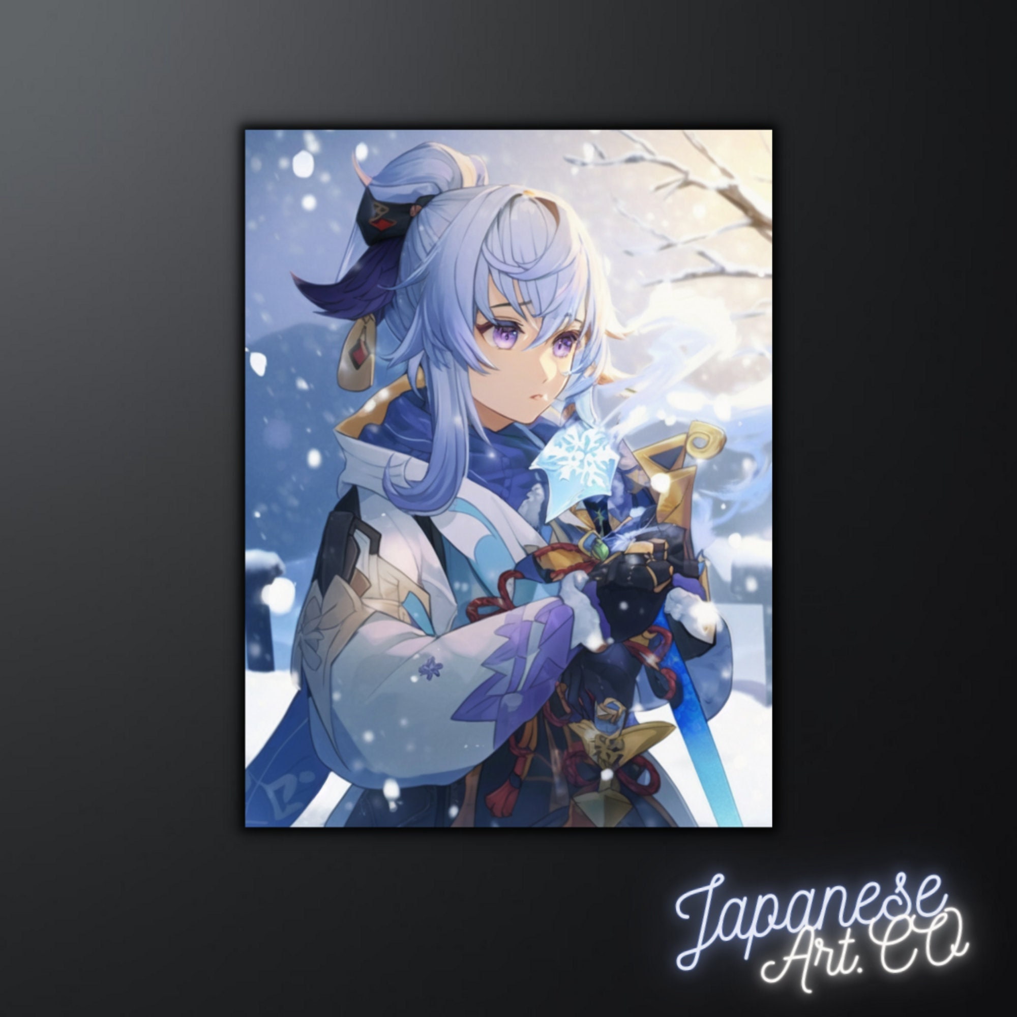 Genshin Impact Poster kamisato Ayaka Genshin Art 2 Collection the ...