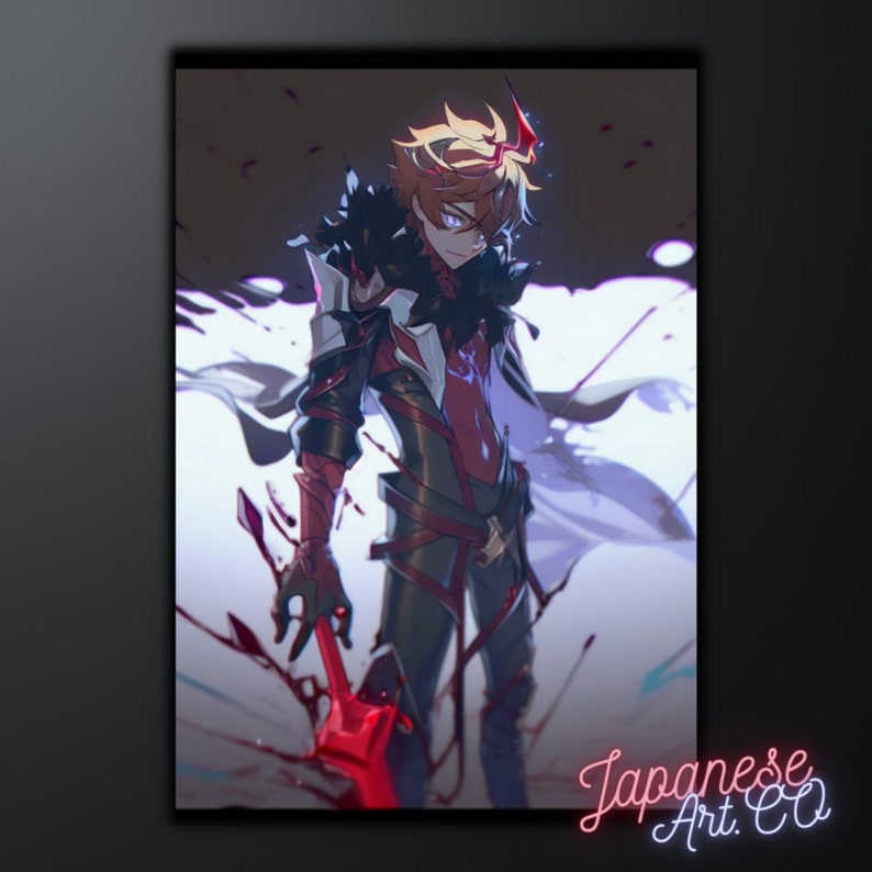 Genshin Impact Poster tartaglia Alias Childe Genshin Art 5 Collection ...