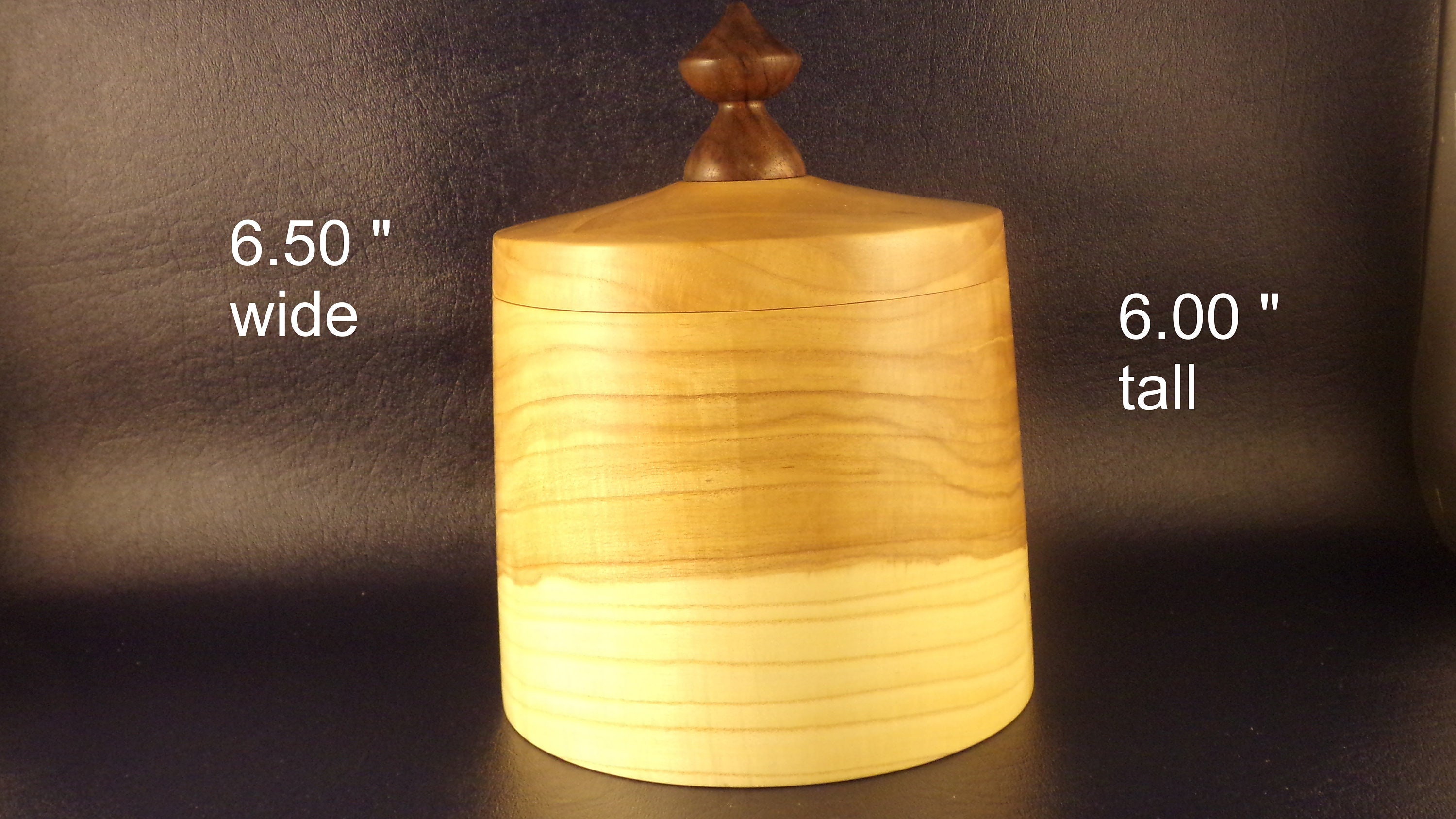 Hand Turned Lidded Wood Box - Etsy