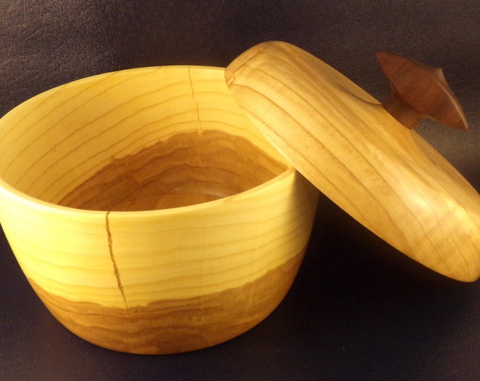 Granadillo Wood Lidded Box Threaded Lid - Etsy