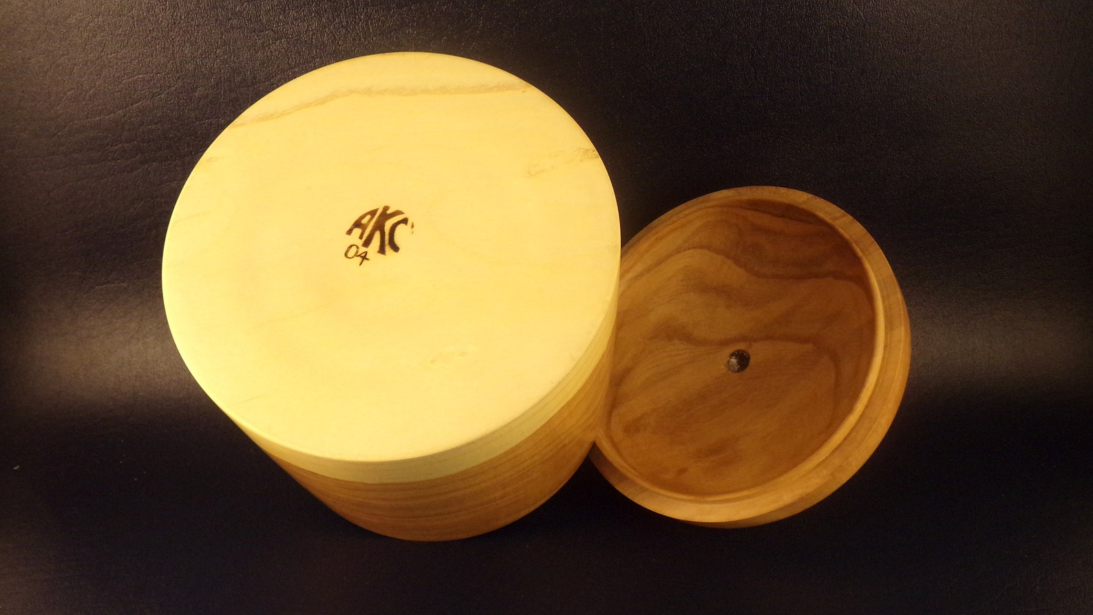 Hand Turned Lidded Wood Box - Etsy