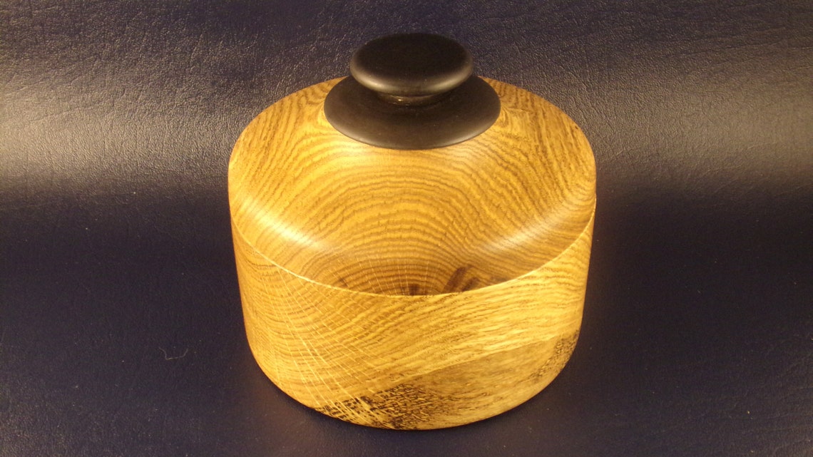 Hand Turned Lidded Wood Box - Etsy