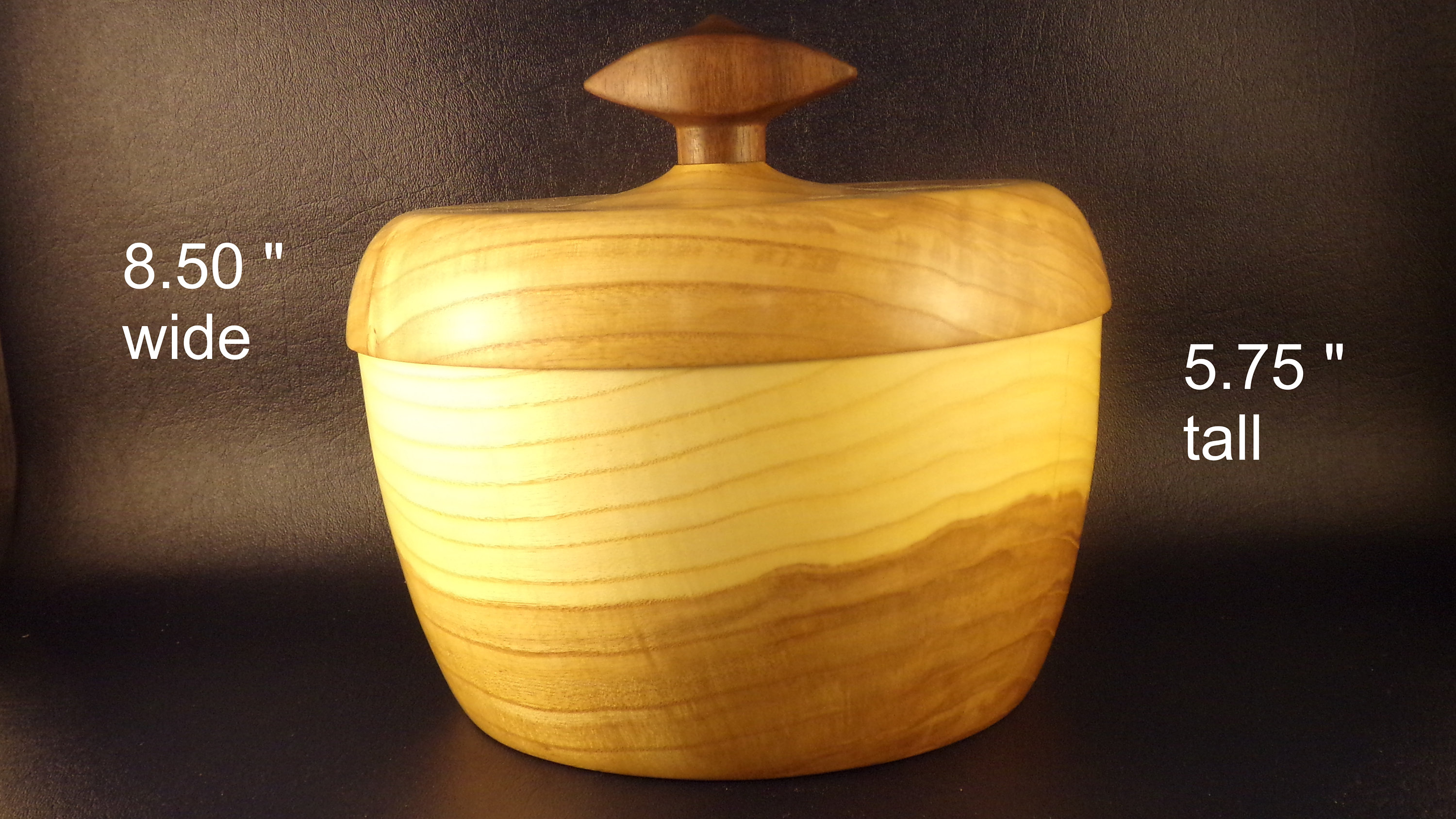 Hand Turned Lidded Wood Box - Etsy