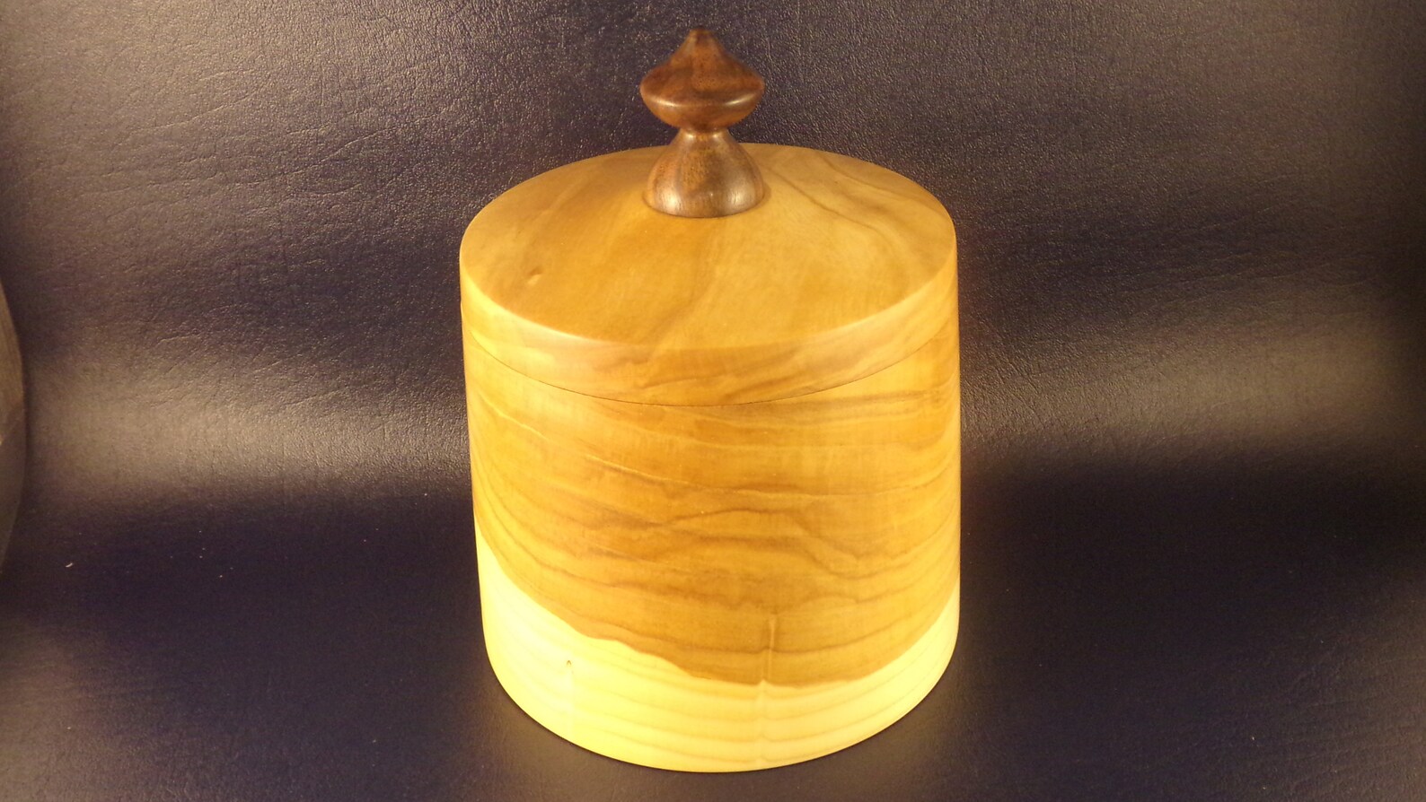 Hand Turned Lidded Wood Box - Etsy