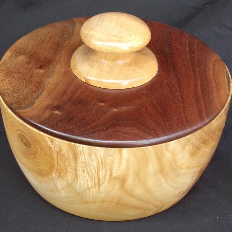 Wood Turned Box - Etsy