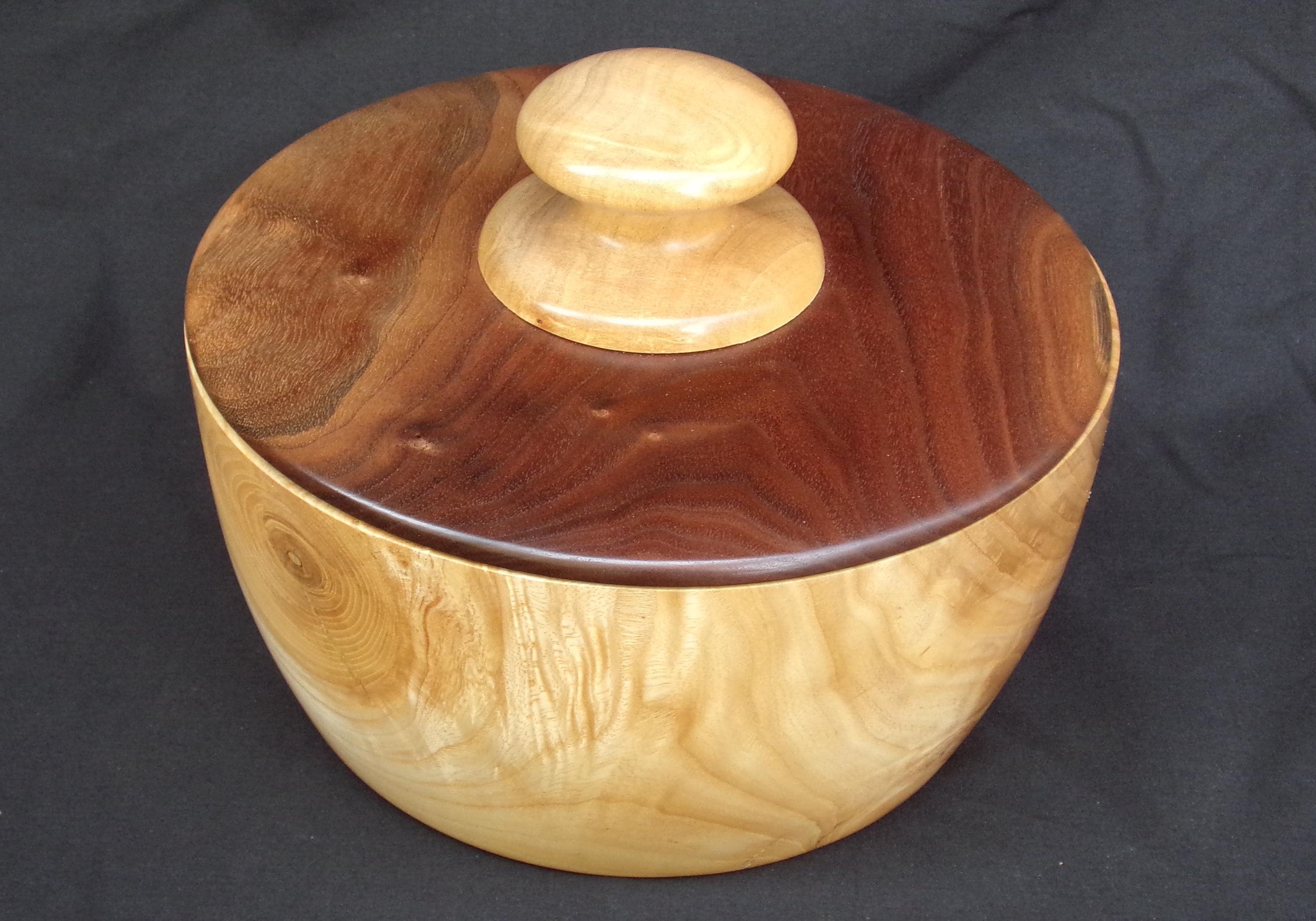 Hand Turned Lidded Wood Box - Etsy