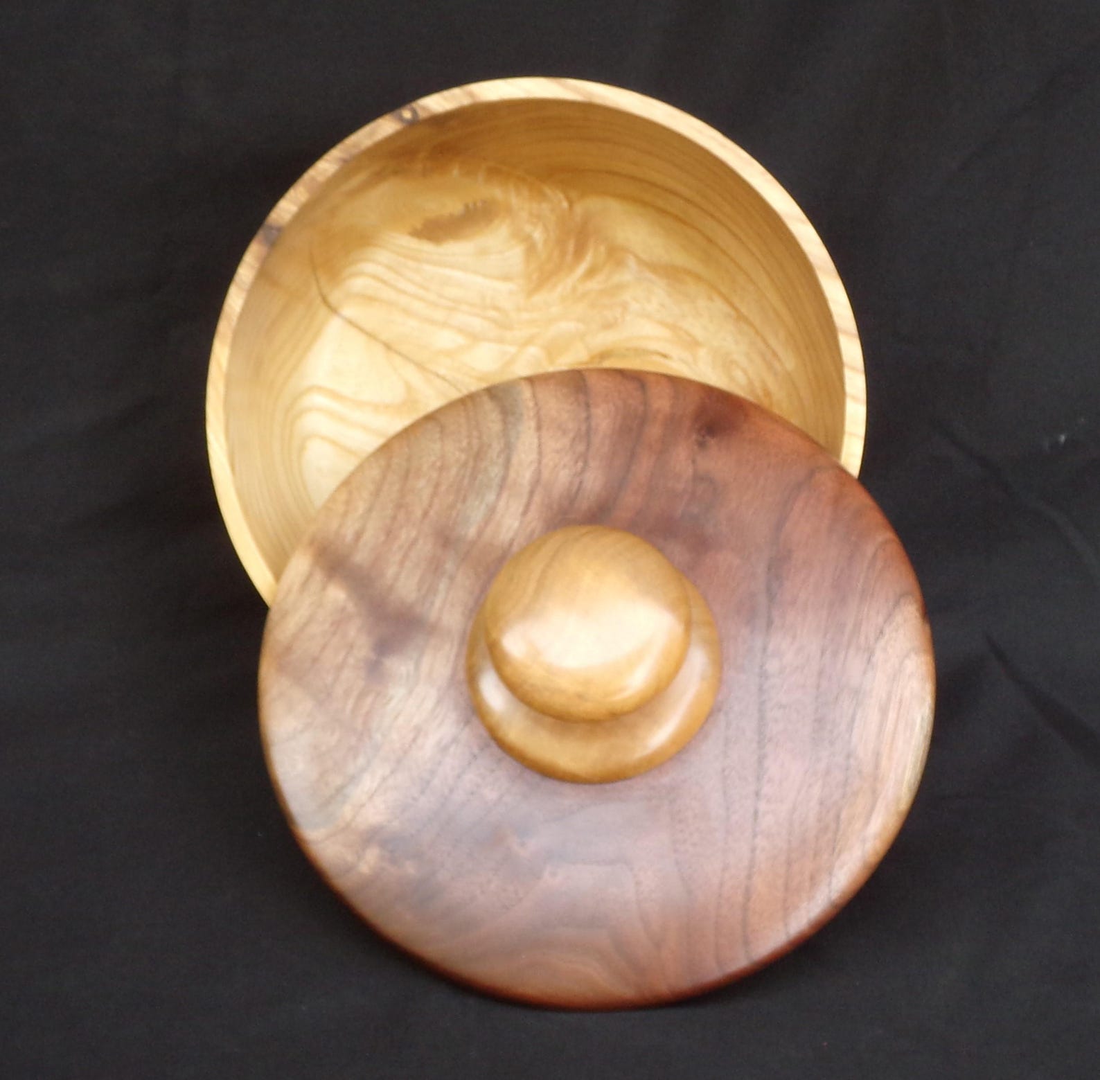 Hand Turned Lidded Wood Box - Etsy