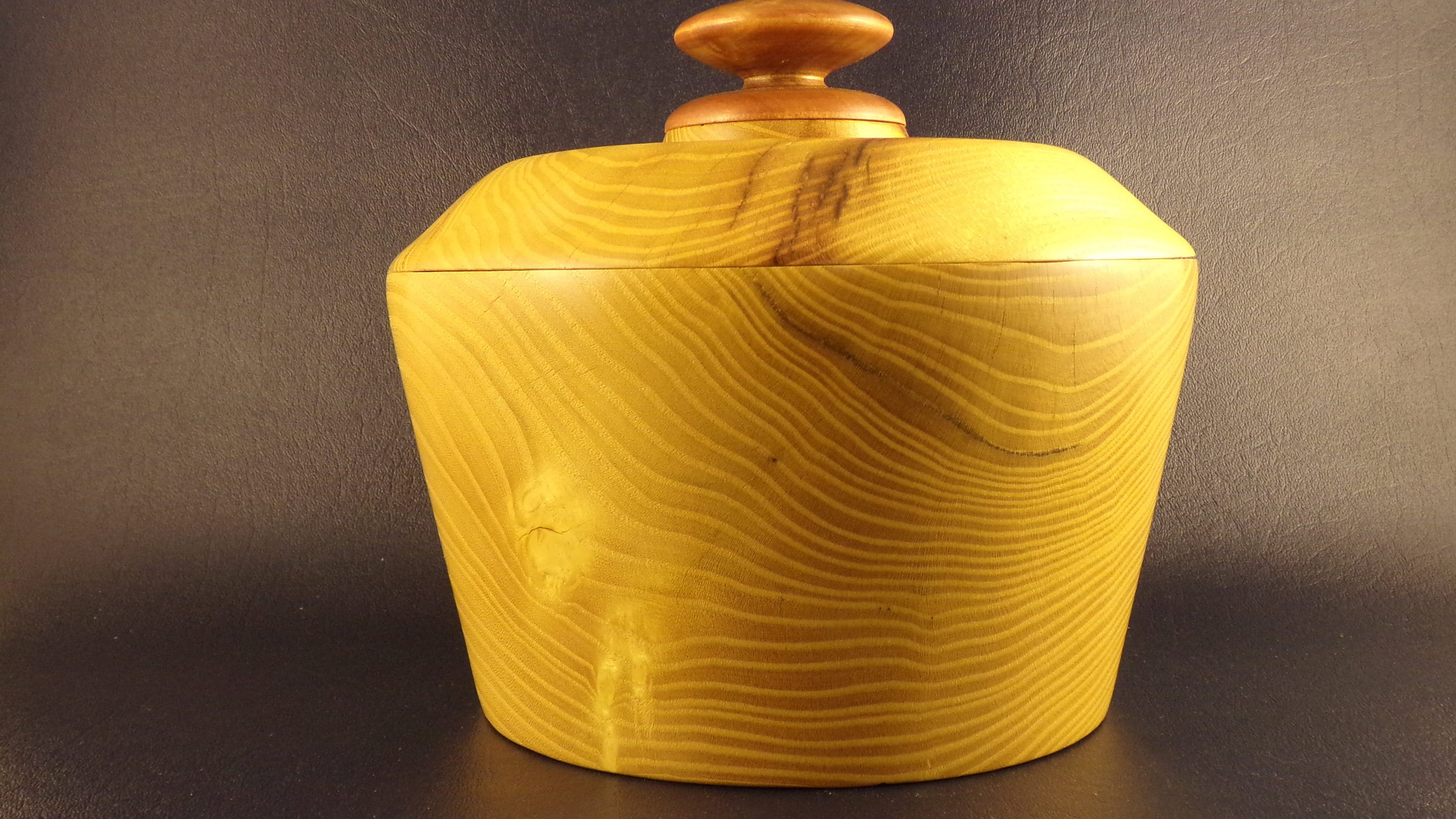 Hand Turned Lidded Wood Box - Etsy