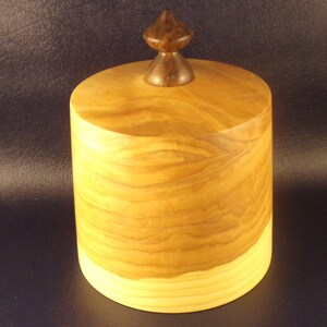 Hand Turned Lidded Wood Box - Etsy