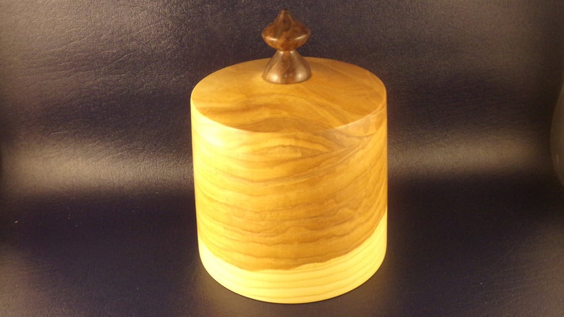Hand Turned Lidded Wood Box - Etsy
