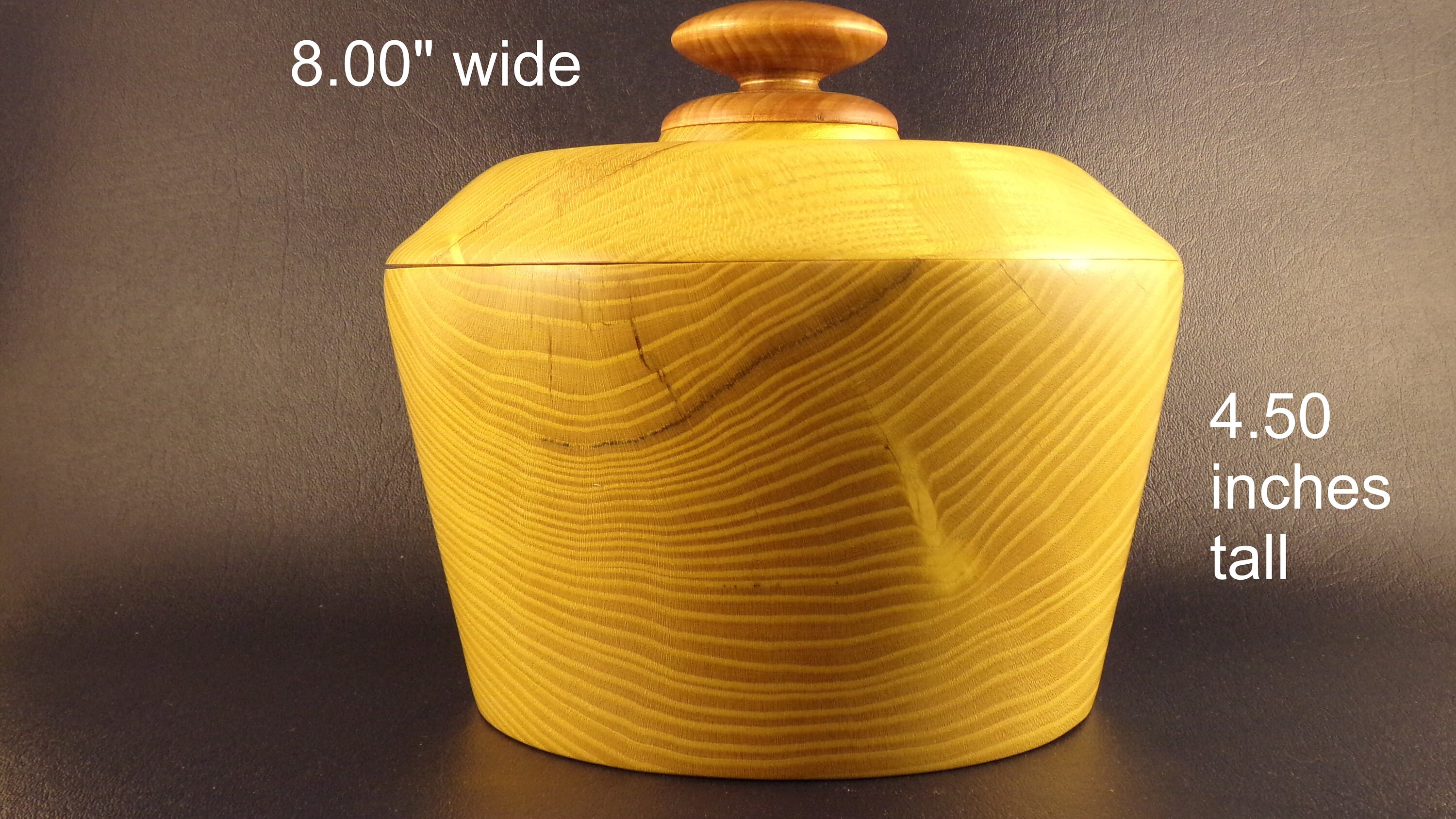 Hand Turned Lidded Wood Box - Etsy