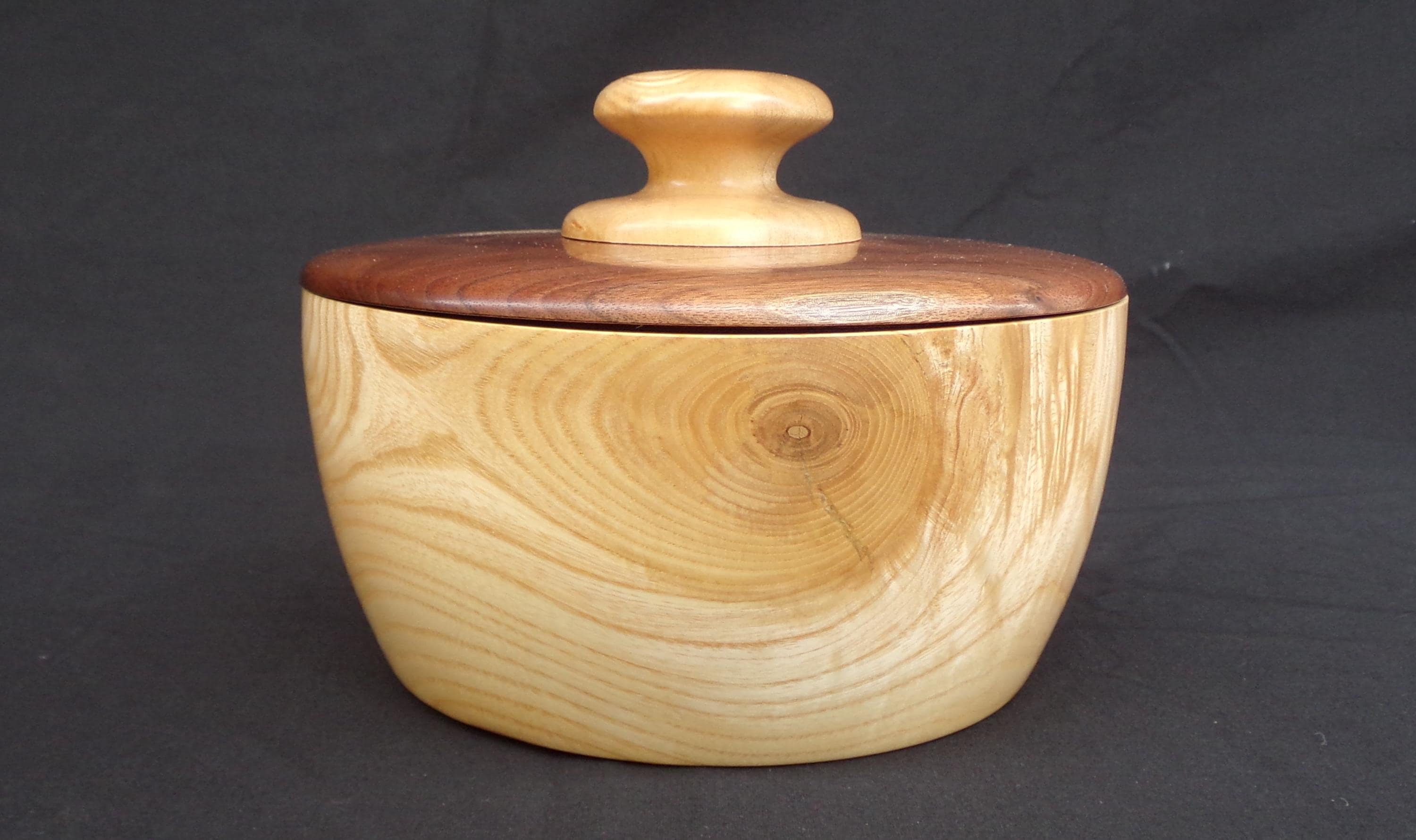 Hand Turned Lidded Wood Box - Etsy