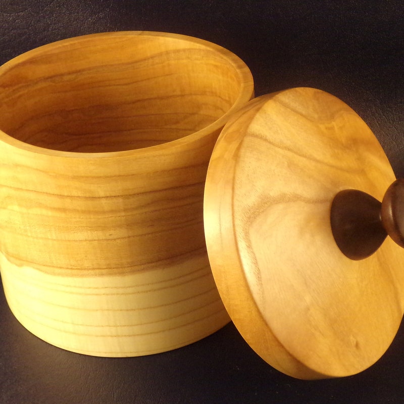 Wood Turned Box - Etsy