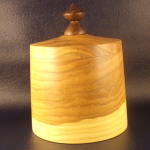 Hand Turned Lidded Wood Box - Etsy