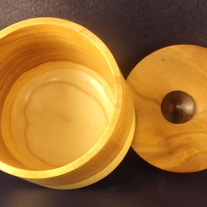 Hand Turned Lidded Wood Box - Etsy