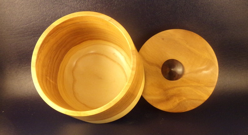 Hand Turned Lidded Wood Box - Etsy