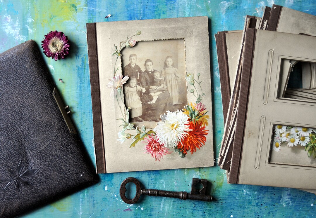 Victorian Photo Album Pages Set of 2, Grungy Victorian Frames/victorian ...