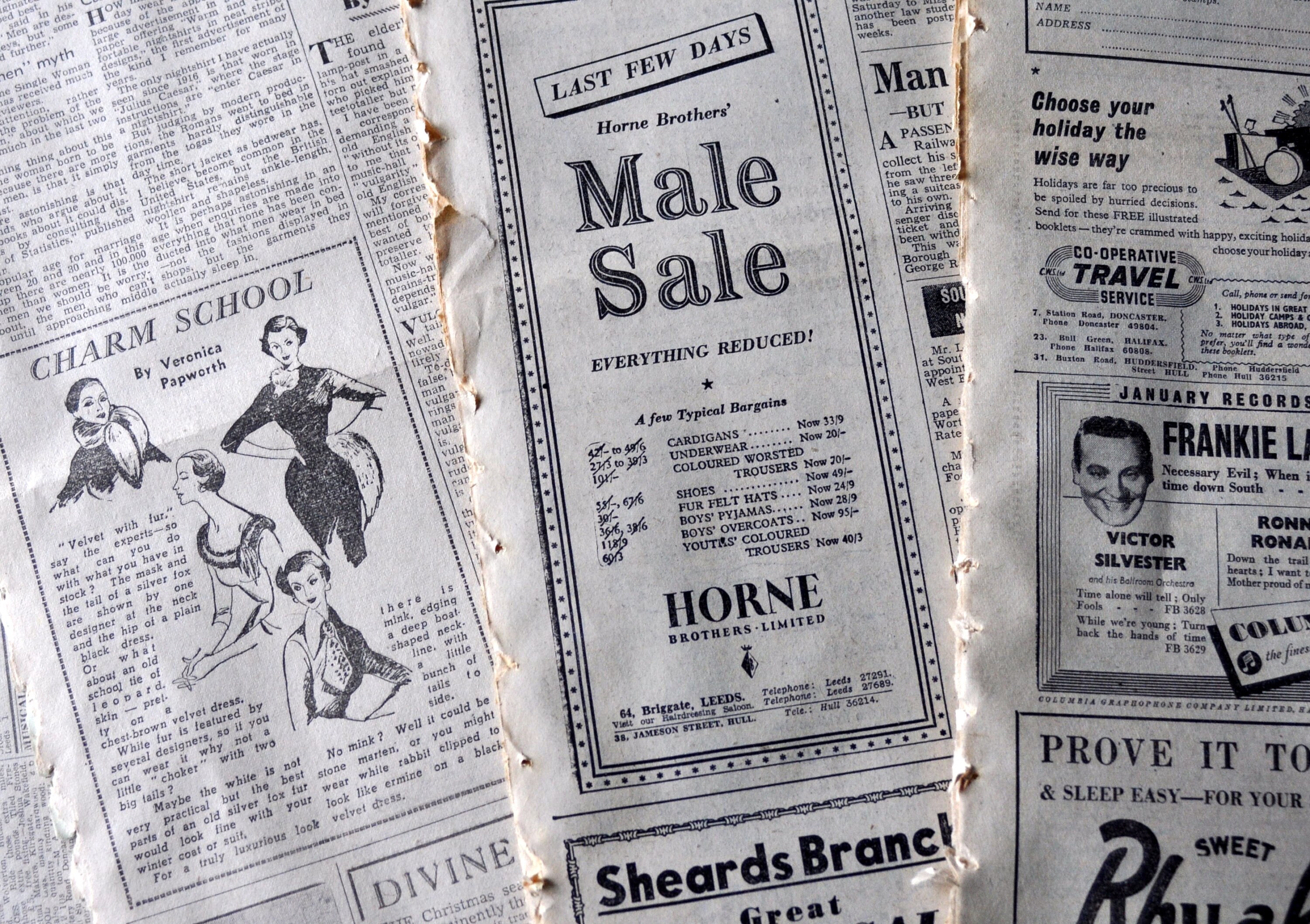 20 Random 1952 Old Newspaper Pages/vintage Advertisements/vintage ...