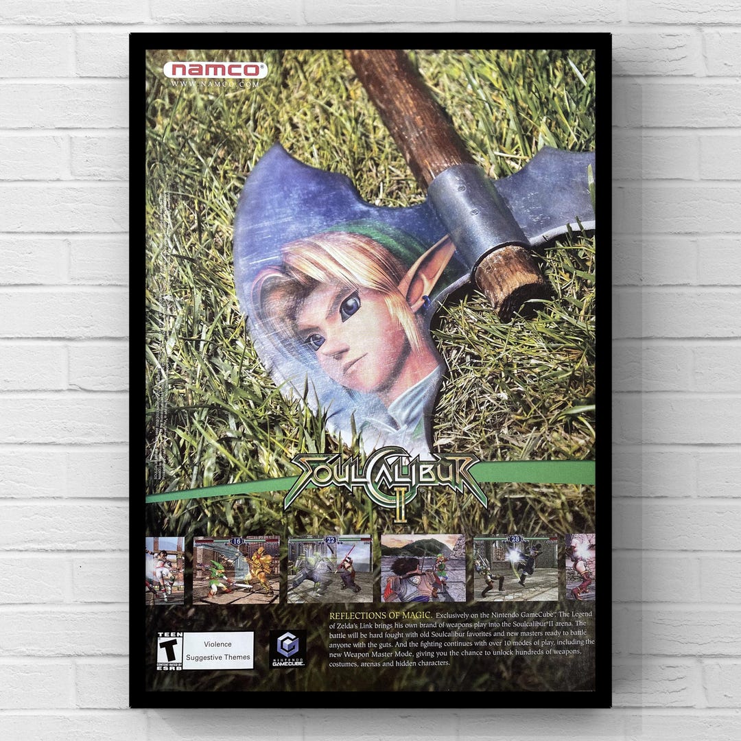 Vintage 2000s Soul Calibur Video Game Zelda Nintendo Gamecube Y2K ...