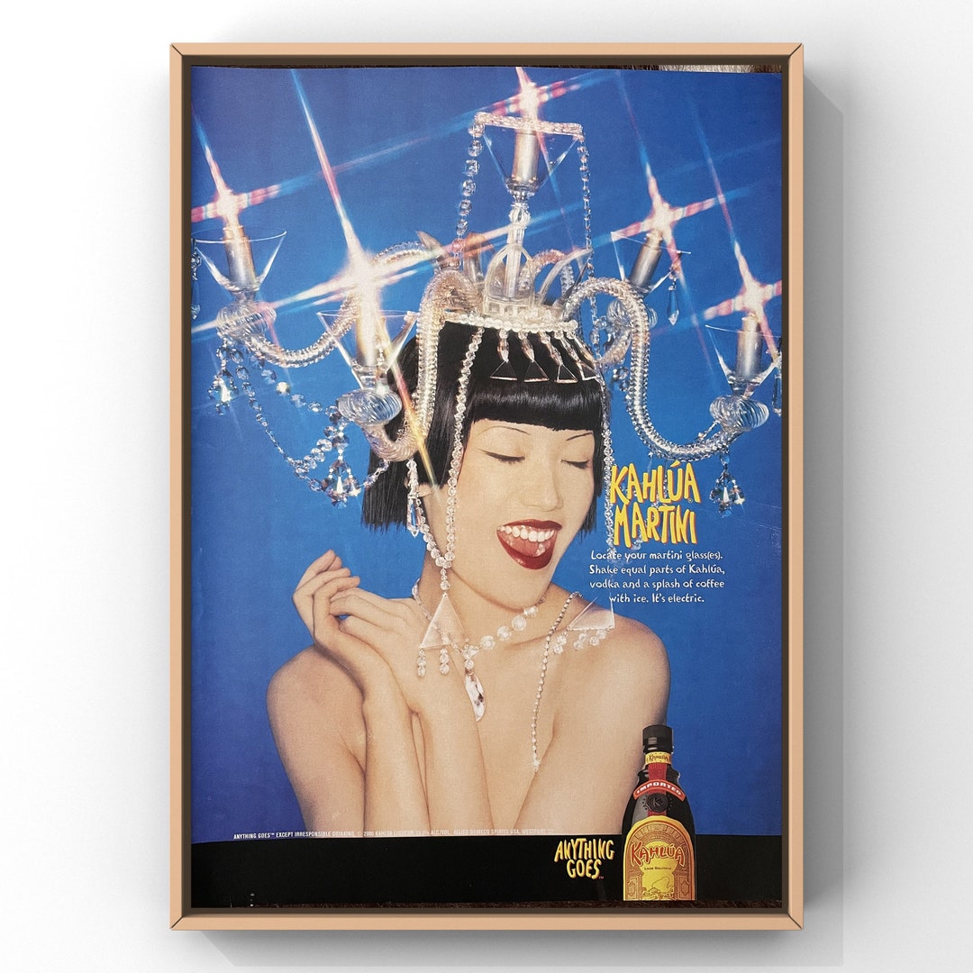 Vintage 2000s Poster Kahlúa Liquor Rum Alcohol Print Retro 00s - Etsy