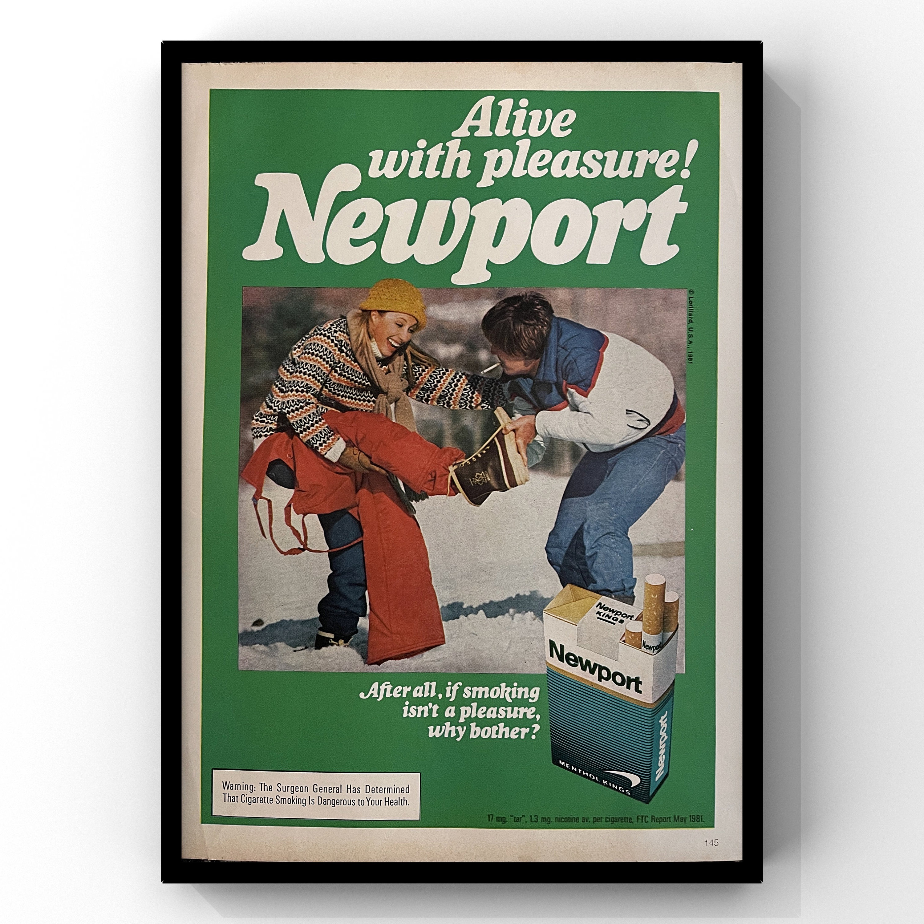 Vintage 1980s Newport Cigarettes Come Alive With Pleasure - Etsy