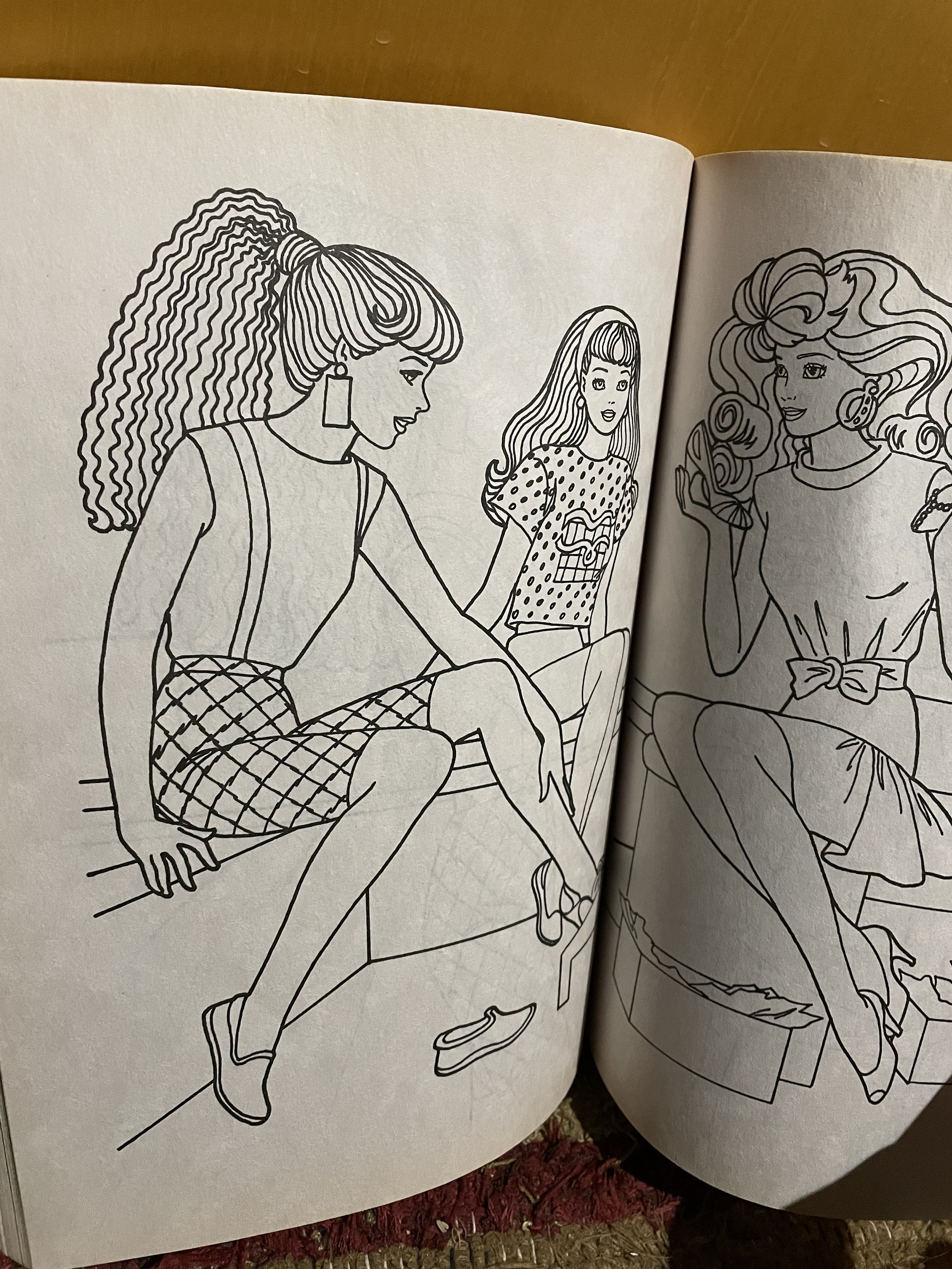 Vintage 1990s Barbie Jumbo Colouring Book Soft Cover Coloring Books 90s ...