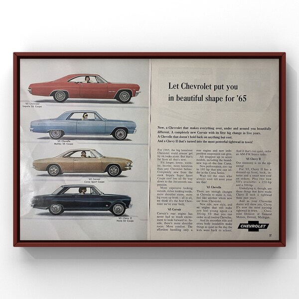 Vintage Chevy Ad - Etsy