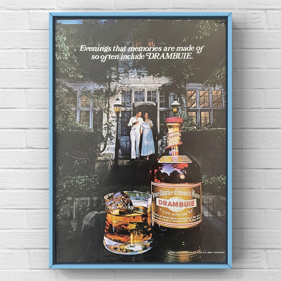 Vintage 1970s Drambuie Alcohol Liquor Bar 70s Magazine Ad Winston ...