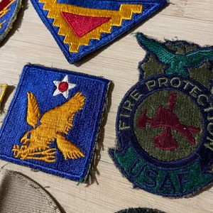Vintage 1940s WW2 Patches Set of 14 Lot 40s Patch Clothing Accessories ...