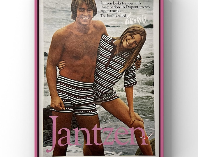 Vintage 1970s Jantzen Bathing Suit Clothing 70s Magazine Page Ad Poster ...