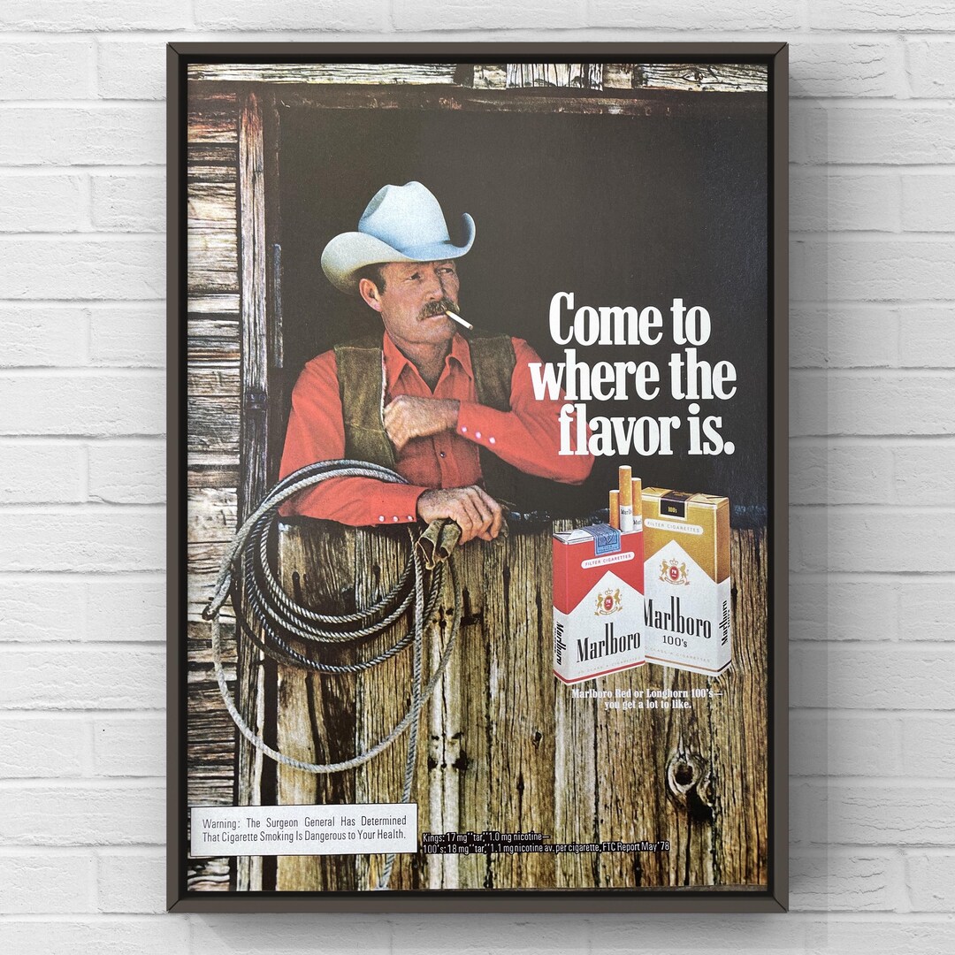 Vintage 1970s Marlboro Cigarettes Western 70s Magazine Page Ford Truck ...