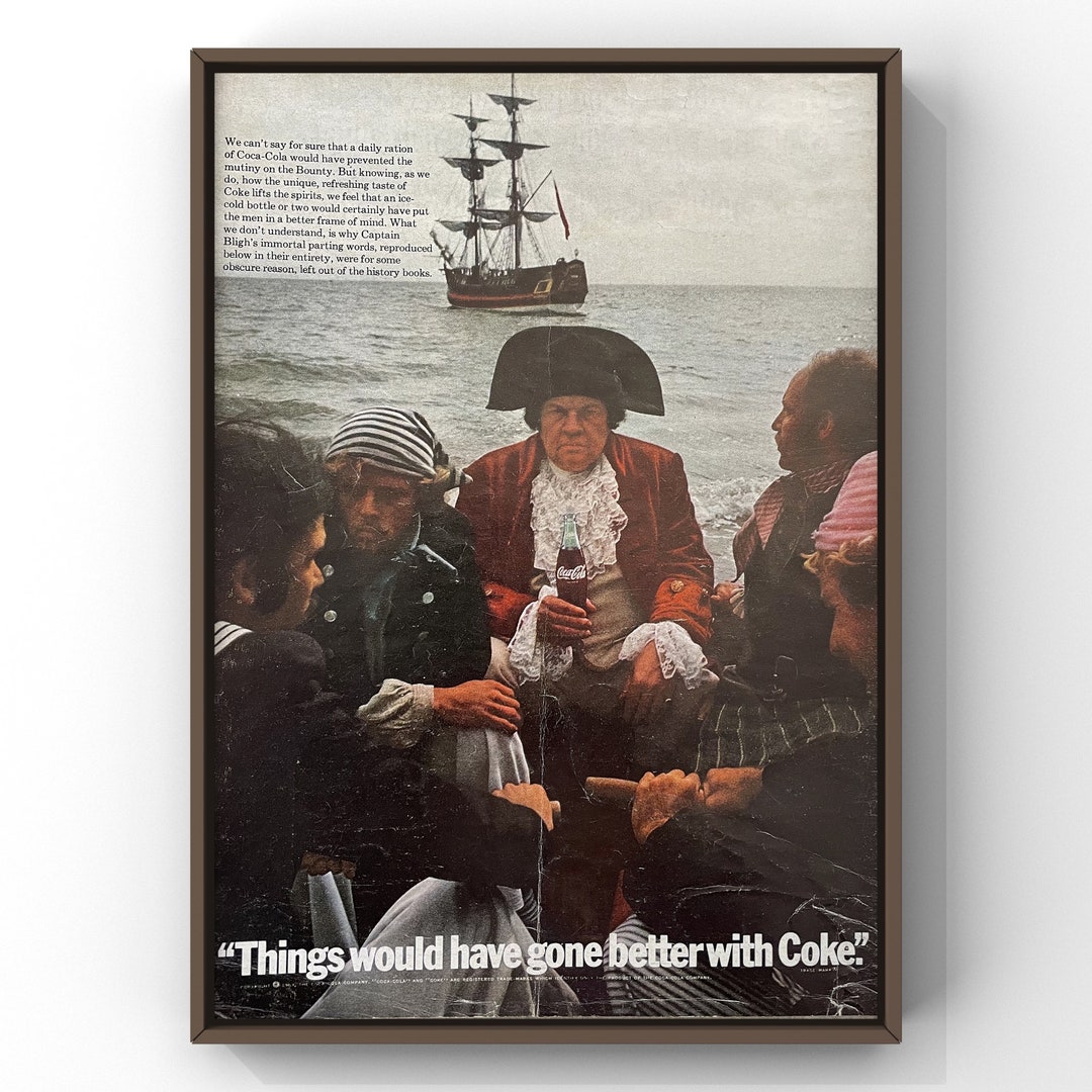 Vintage 1960s Coke Coca-cola Soda 60s Pirates Magazine Ad Poster Paper ...