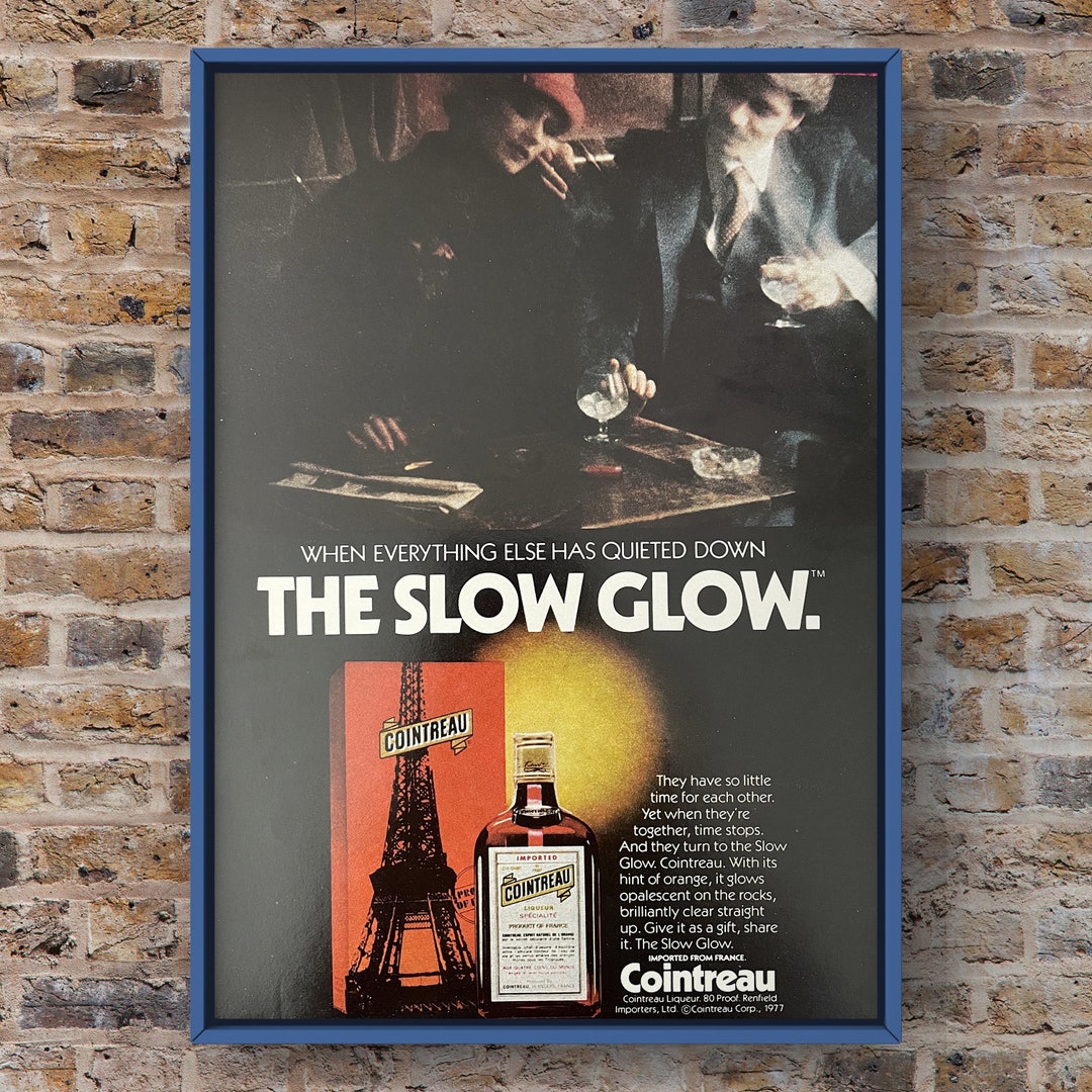 Vintage 1970s Cointreau Alcohol 70s Liqueur France Bar Cocktail ...