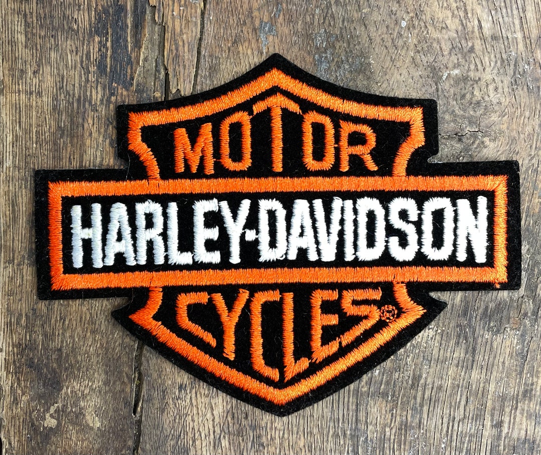 Vintage Harley Davidson Motorcycle Patch / Iron on Badge / - Etsy