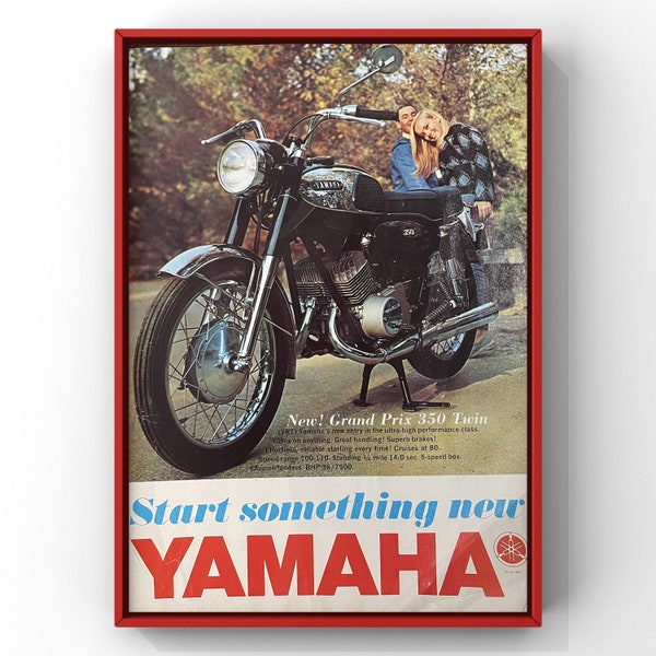 Vintage Yamaha Poster - Etsy