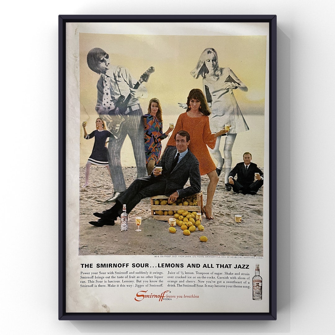 Vintage 1960s Smirnoff Vodka Alcohol Bar Party 60s Magazine Ad Poster ...