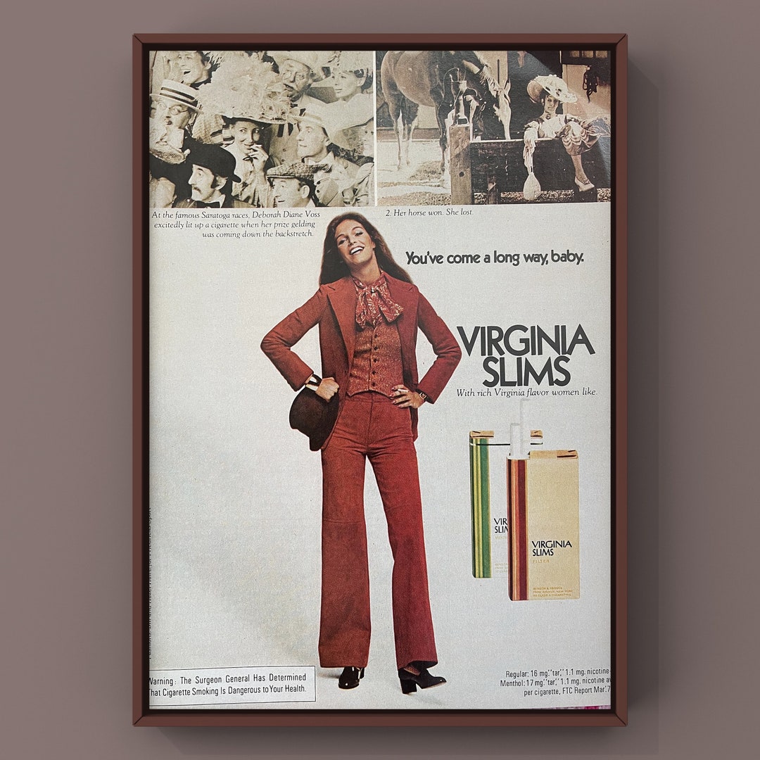 Vintage 1970s Virginia Slims Cigarettes Feminist 70s Magazine Page Ad ...