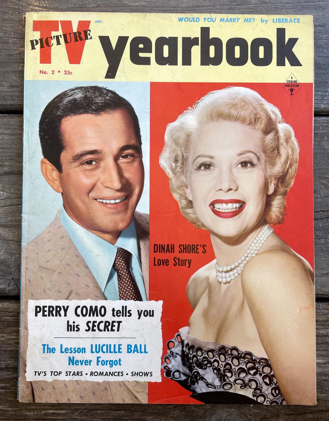Vintage 1950s TV Picture Yearbook Dinah Shore Magazine 1955 Soft Cover ...