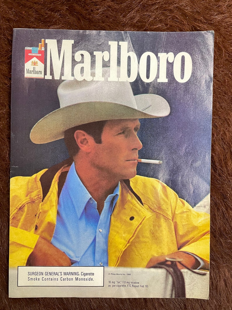 Vintage 1980s Marlboro Cigarettes Original Magazine Ad 1986 - Etsy