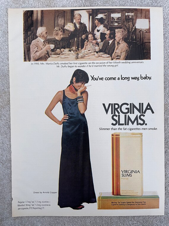 Virginia Slims Cigarette Ads
