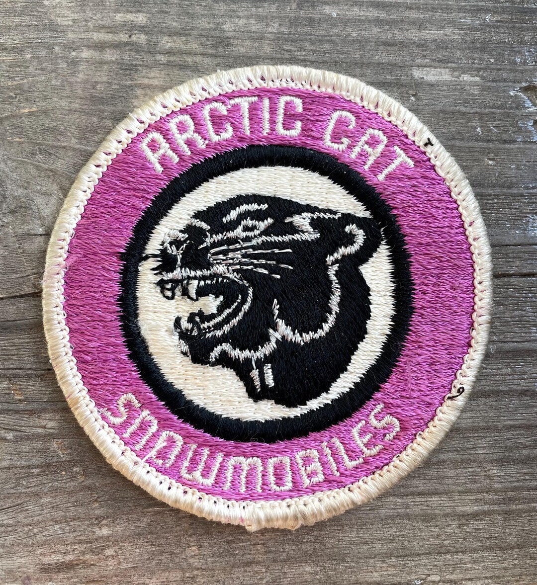 Vintage 1970s Arctic Cat Sew on Patch Accessories Retro Black Panther ...