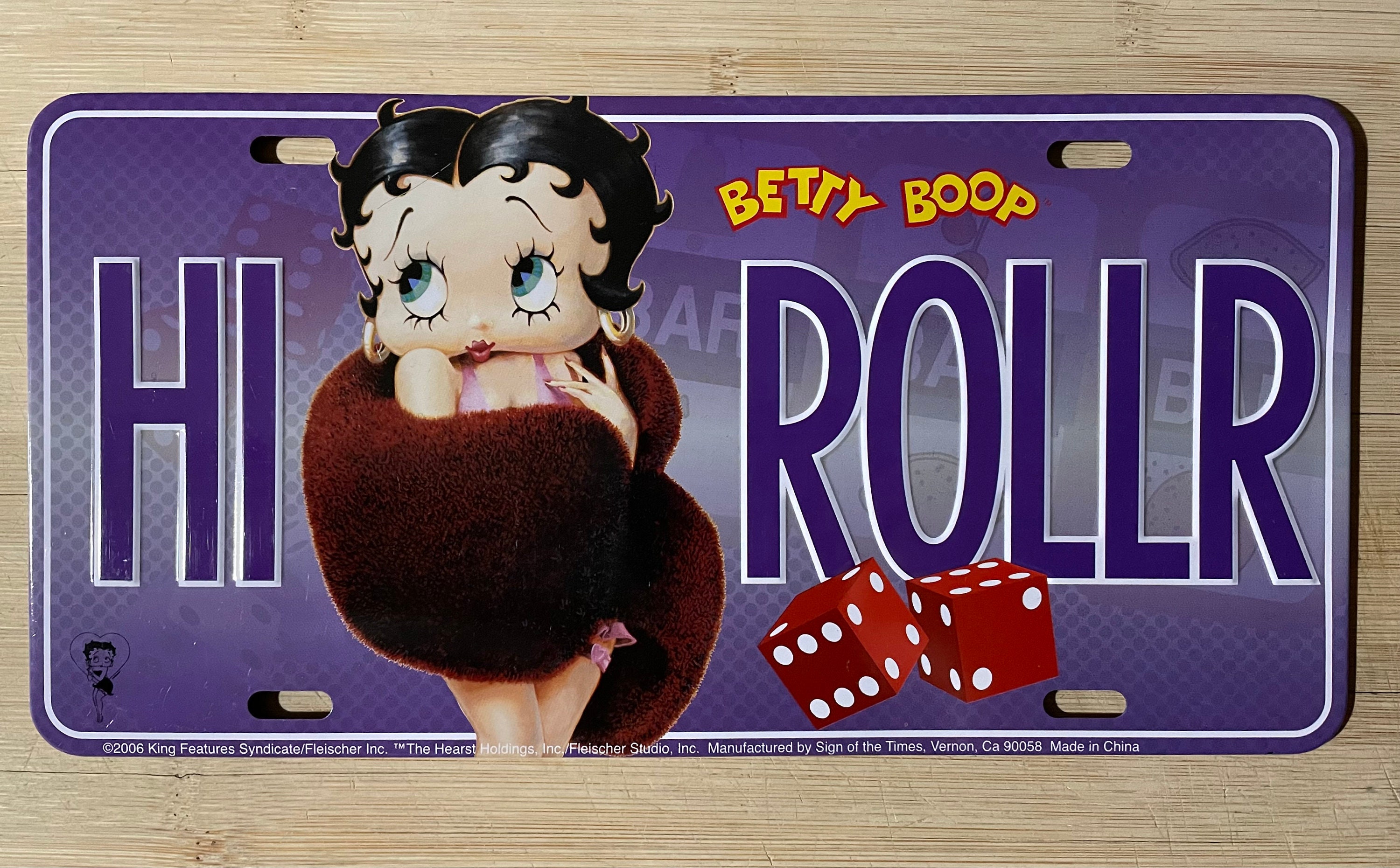 Vintage 2000s Betty Boop License Plate Home Decor Y2K Metal Sign High ...