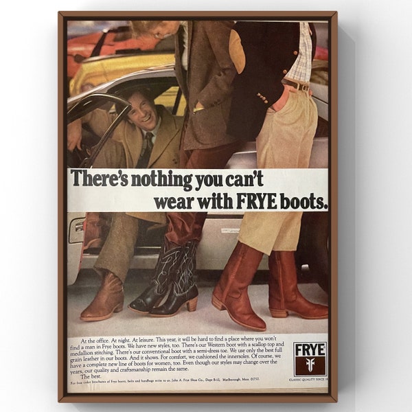 70s Frye Boots - Etsy