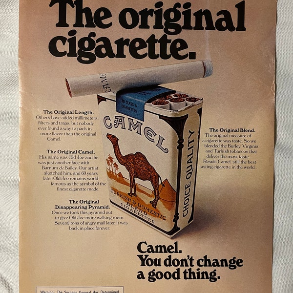 Camel Cigarettes Decor - Etsy